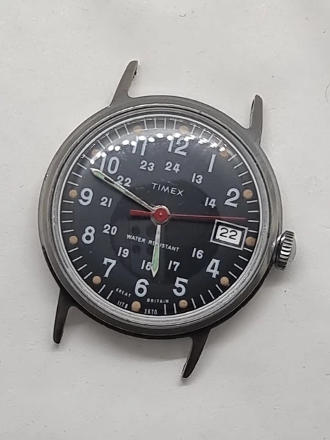 VINTAGE TIMEX MILITARY Watch.vintage Timex Military Field Trench Watch ...