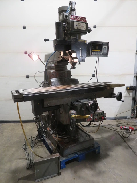 XYZ PRO 3000 3 Axis CNC Milling Machine With Air Draw Bar 40 ISO Taper ...