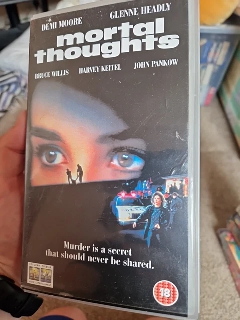 MORTAL THOUGHTS VHS Video, Demi Moore, Bruce Willis, Harvey Keitel ...