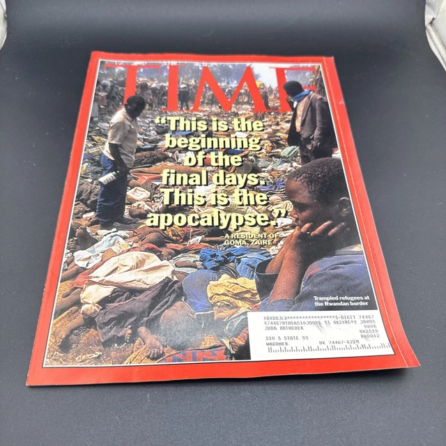 TIME MAGAZINE AUGUST 1994 Trampled Refugees at Rwandan Border Zaire (N ...
