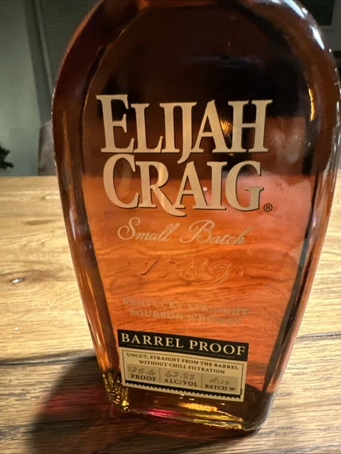 ELIJAH CRAIG BARREL Proof Small Batch A123 EUR 124,31 - PicClick DE