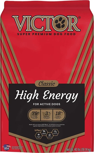 VICTOR CLASSIC 2367 18.1kg Haute Énergie Performance Bœuf Recette Sec ...
