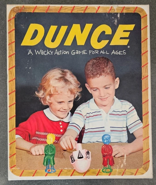 1960S DUNCE BOARD Game Vintage Complete Let's Play by Schaper Retro ...