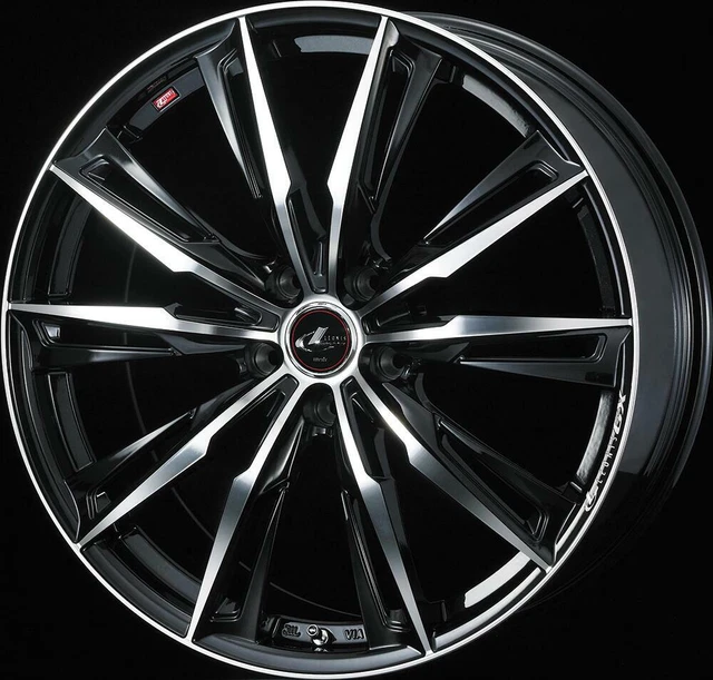 WEDS LEONIS/GX 4-WHEEL set 15X6.0J +45 5x100 Color: PBMC EUR 1.315,58 - PicClick FR