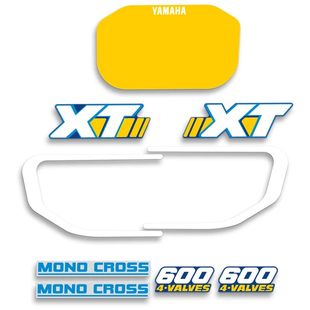 GRAPHIC KIT FOR Yamaha XT 600 2KF 1986/89 stickers blu EUR 49,90 ...