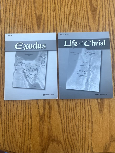 ABEKA HOMESCHOOL BIBLE 7 Exodus; Life of Christ Teacher Test Keys - 7th ...