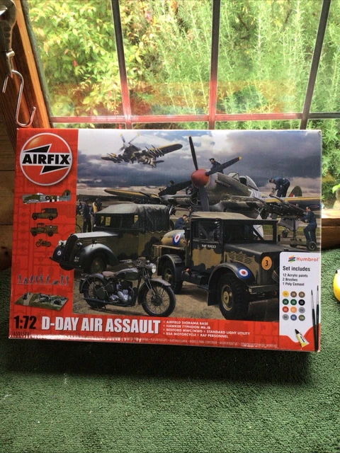 AIRFIX 1:72 D-DAY Air Assault TYPHOON Airfield Diorama Model Kit Gift ...