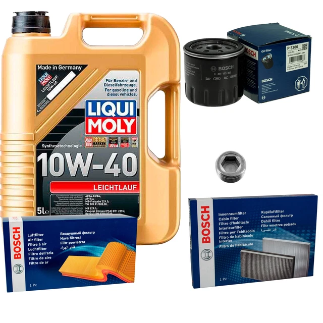 BOSCH INSPECTION SET 5 LIQUI MOLY Bon Fonctionnement 10W-40 pour Lancia Y 840A EUR 80,59 ...