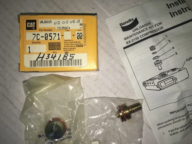 CAT UNLOADER KIT Pt# 7C-0571 CATERPILLAR BX2150 Compressor ...