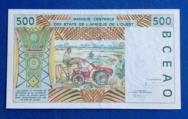 39-02) BILLETS 500 francs CFA Afrique de l'ouest TTB EUR 8,00 - PicClick FR