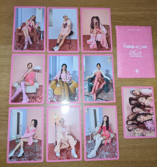 TWICE PRE ORDER Kpop Photocard Set Formula Of Love Pink Official EUR 12,89 - PicClick IT