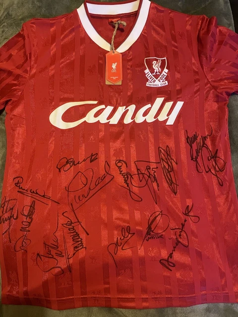 LIVERPOOL FC LEGENDS Signed Shirt 15Ex Lfc Legends £99.99 - PicClick UK