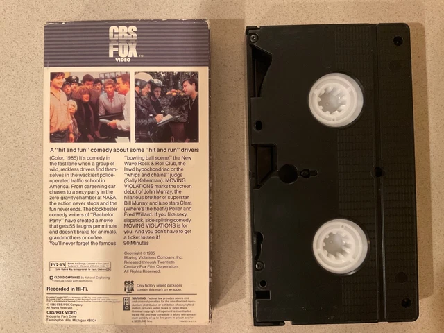 MOVING VIOLATIONS (VHS, 1985, CBS Fox) John Murray, Jennifer Tilly £17. ...