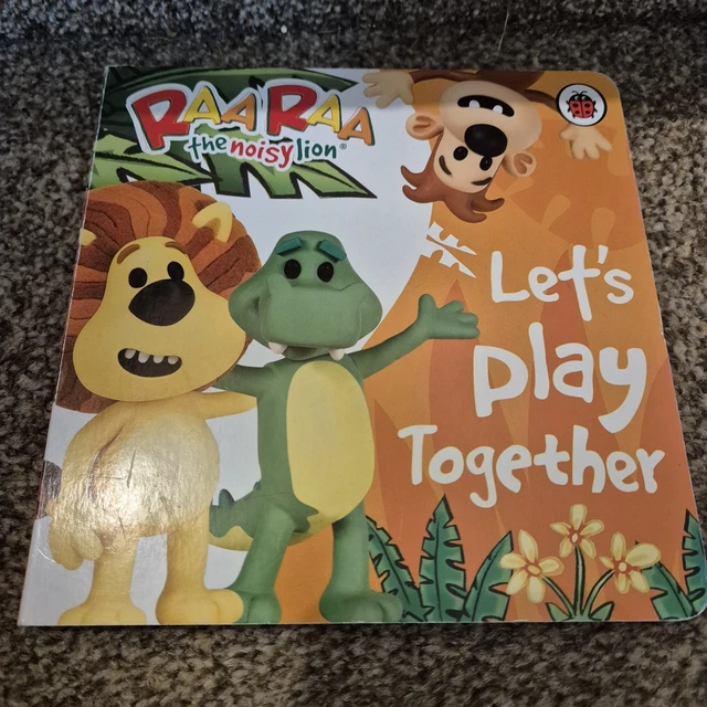 RAA RAA THE Noisy Lion Book Lets Play Together Hard Vintage Rare ...