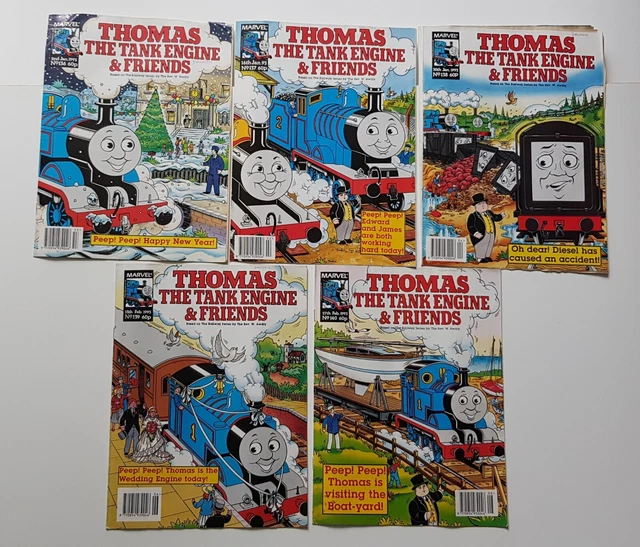 5 X MARVEL Thomas Tank Engine Comic Magazine Issue 136 137 138 139 140 ...