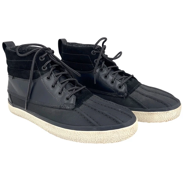 VANS SK8-HI DEL Pato MTE Mens Duck Boot Black Leather Suede All Weather ...