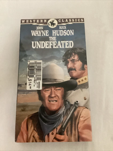 THE UNDEFEATED [VHS] John Wayne, Rock Hudson, Antonio Aguilar, Roman ...