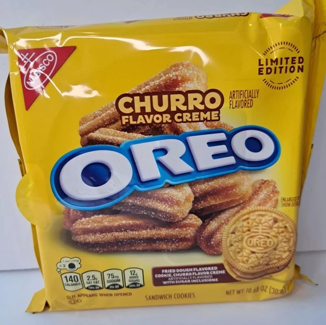 OREO CHURRO FLAVOR SANDWICH COOKIES 10.68 OZ limited edition $9.99 ...