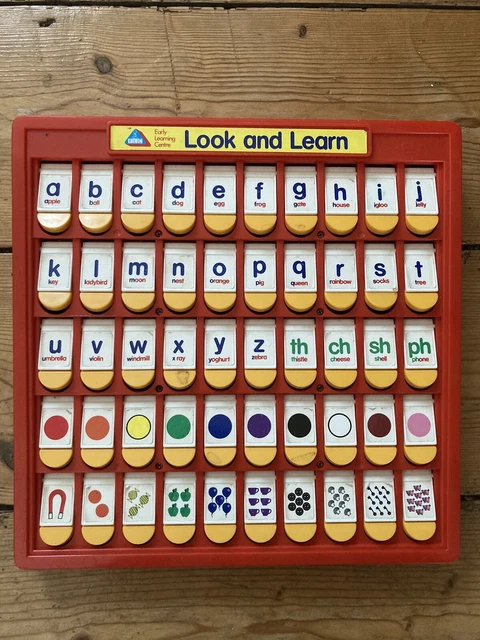 VINTAGE ELC EARLY Learning Centre Look and Learn Flip Up Alphabet Toy £ ...