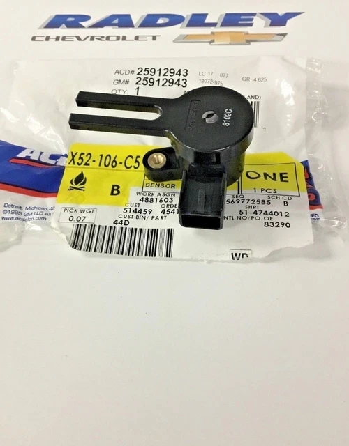BRAKE PEDAL POSITION Sensor ACDelco GM Original Equipment 25912943 B44D ...