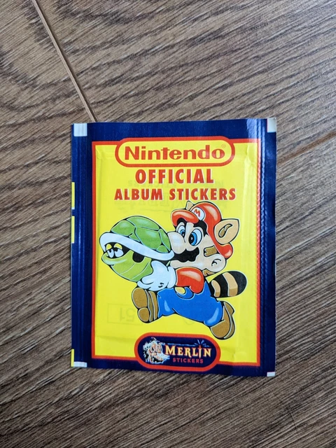 VINTAGE NINTENDO OFFICIAL Album Sticker pack Merlin Stickers 1992 ...