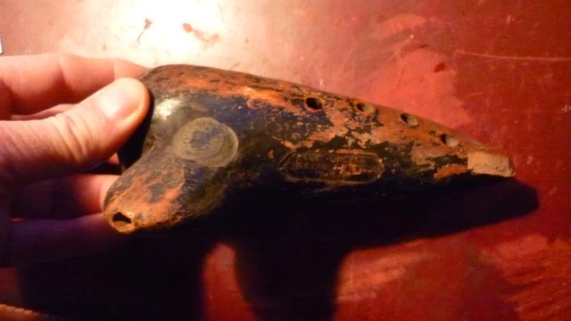 RARE ANCIEN OCARINA giuseppe donati instrument musique en terre cuite ...