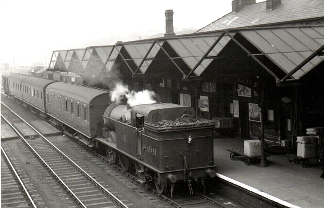 EX LNER CLASS N2 0-6-2T No 69457 at WAKEFIELD WESTGATE STATION R/PHOTO ...