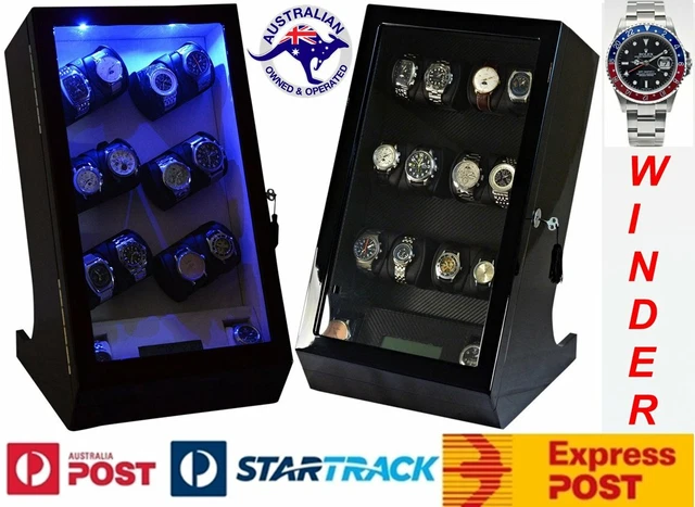 ULTIMATE LUXURY AUTOMATIC Watch Winder @ 12 Watches+2: Centaurus-12BCF ...