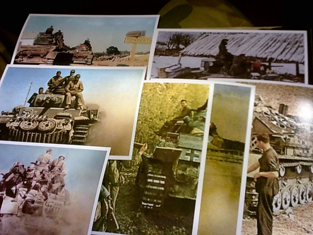 GERMAN WW2: MILITARY repo: 7 PHOTOS OF GERMAN TANKS IN THE FIELD #22 $6 ...