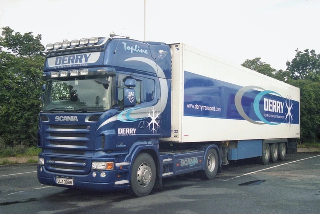 TRUCK PHOTO IRISH DERRY REFRIGERATION SCANIA R500 & FRIDGE ULZ3099 £1. ...