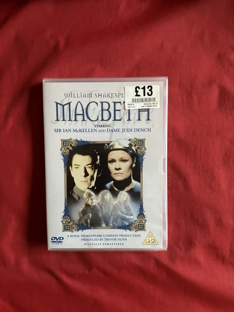 WILLIAM SHAKESPEARE MACBETH DVD (2004) Ian McKellen, Dame Judi Dench New Sealed £11.75 - PicClick UK