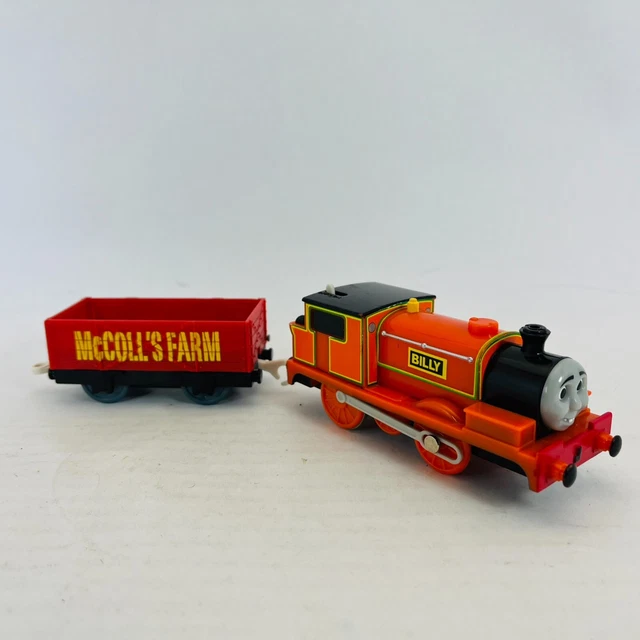THOMAS & FRIENDS TrackMaster Billy Motorized Train Engine plus McColls ...