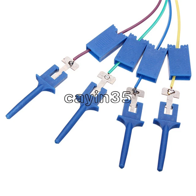 4PCS TEST CLAMP Wire Hook Test Clip for Logic Analyzer Electronic ...
