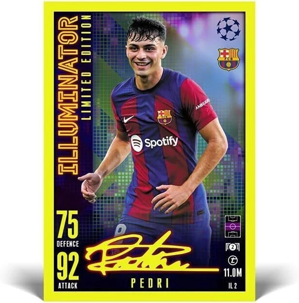 MATCH ATTAX EXTRA 23/24 Pedri Barcelona Illuminator Limited Edition ...