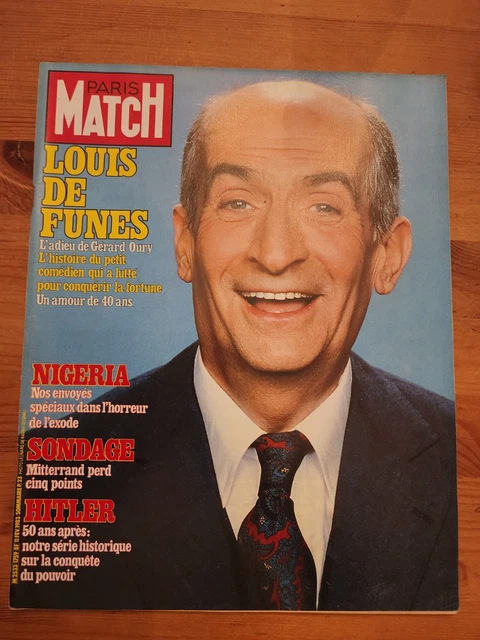 PARIS MATCH N°1759 Louis de Funès hommage par Gérard Oury – 11 fév ...