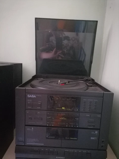 STEREOANLAGE SABA MIT Kasettenfach und 2 Boxen EUR 47,00 - PicClick DE