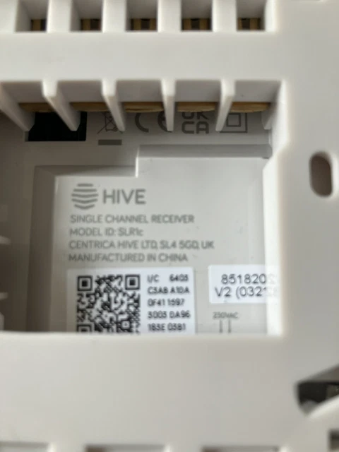 HIVE ACTIVE HEATING Single Channel Wireless Receiver V3 SLR1c for COMBI ...