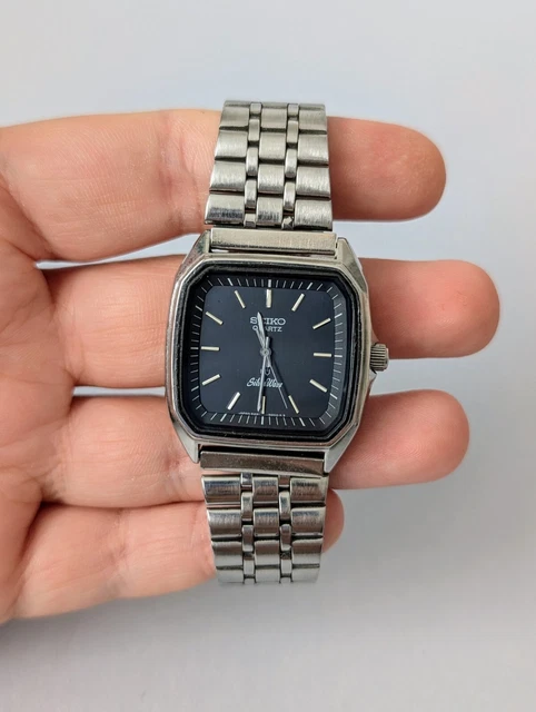 VINTAGE SEIKO SILVERWAVE Automatic Old TV Dial Japanese Mens Watch ...