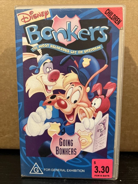 BONKERS VOLUME 1 - Going Bonkers - VHS Ex Rental - Rare Disney Cartoon ...