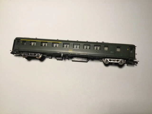 ROCO 44218, 1 Personenwagen 1./2,Klasse SNCF m. Gepäckabteil, Trix ...