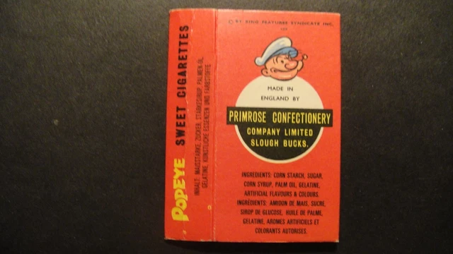 PRIMROSE SWEET Cigarettes Packet Box Popeye The Sailor Man £19.99 ...
