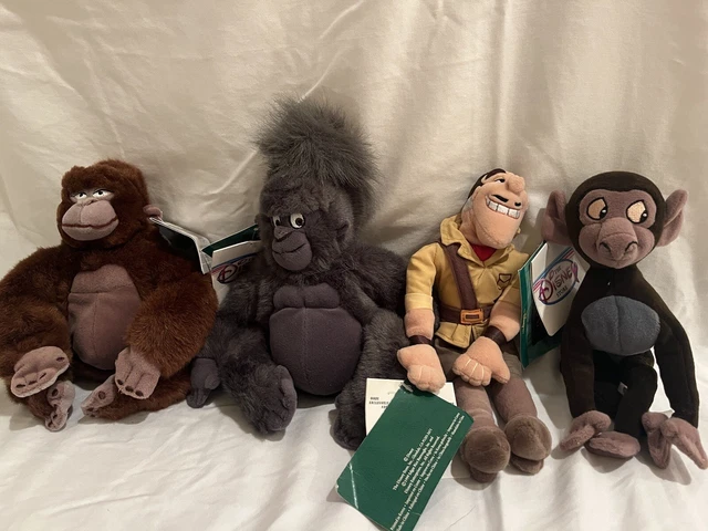 DISNEY STORE TARZAN PLUSH MINI BEAN BAG - SET OF 4 - VINTAGE - W/Tags £ ...