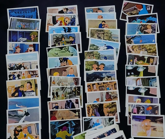 TINTIN - LE lac aux requins - Vignettes - EO 1973 Hergé - Superbes ...