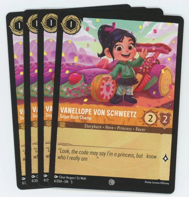 X4 Vanellope Von Schweetz Sugar Rush Champ 6204 Shimmering Skies 2980