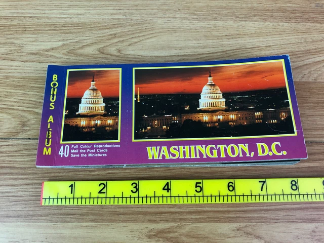 VINTAGE WASHINGTON DC Postcard Album 40 Cards Capitol Building Souvenir ...