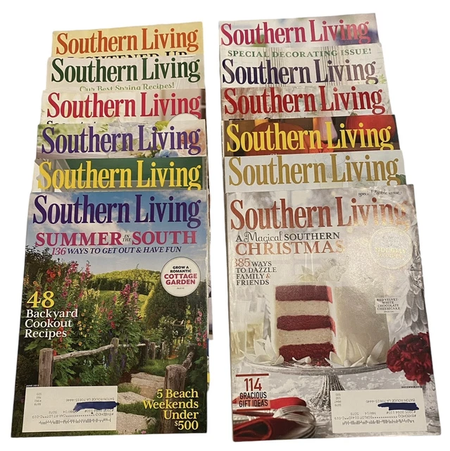 SOUTHERN LIVING MAGAZINE Lot Of 12 Nostalgic Jan-Dec '13 Holiday Garden ...