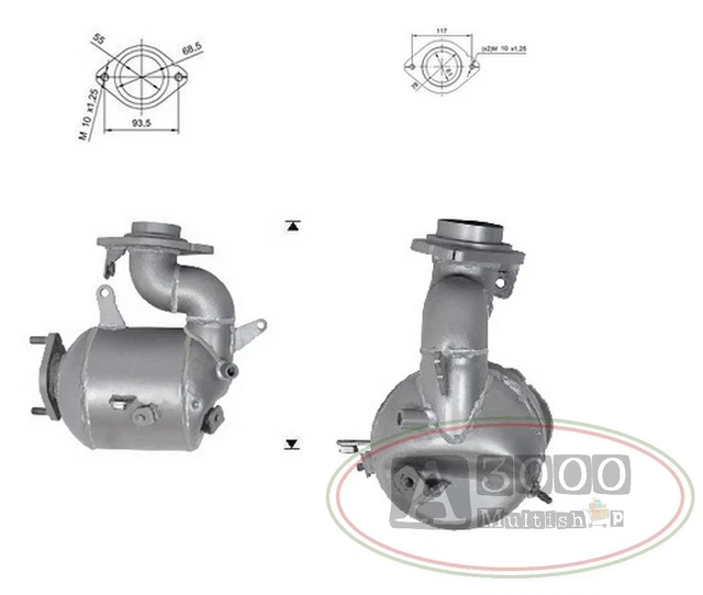 FILTRO FAP / DPF Toyota Urban Cruiser 1.4TD D4D DPF 1364 cc 66 Kw / 90 ...
