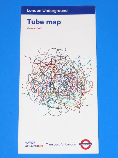 LONDON UNDERGROUND TUBE Map October 2005 David Shrigley - Exc £3.95 ...