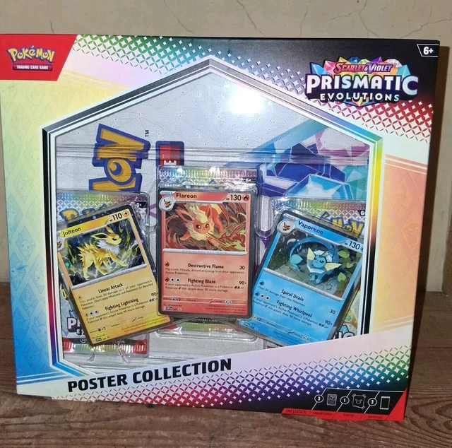 NEW POKEMON CARDS Scarlet Violet Prismatic Evolutions Poster Box ...