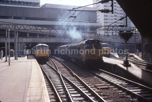 BIRMINGHAM NEW STREET Class 50 50033 & 86250 1978 Kodachrome 35mm Slide ...
